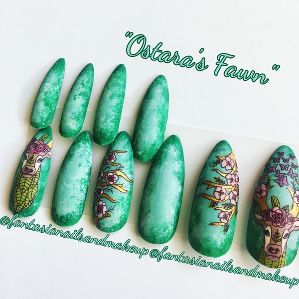 Custom Fake Nails - Etsy