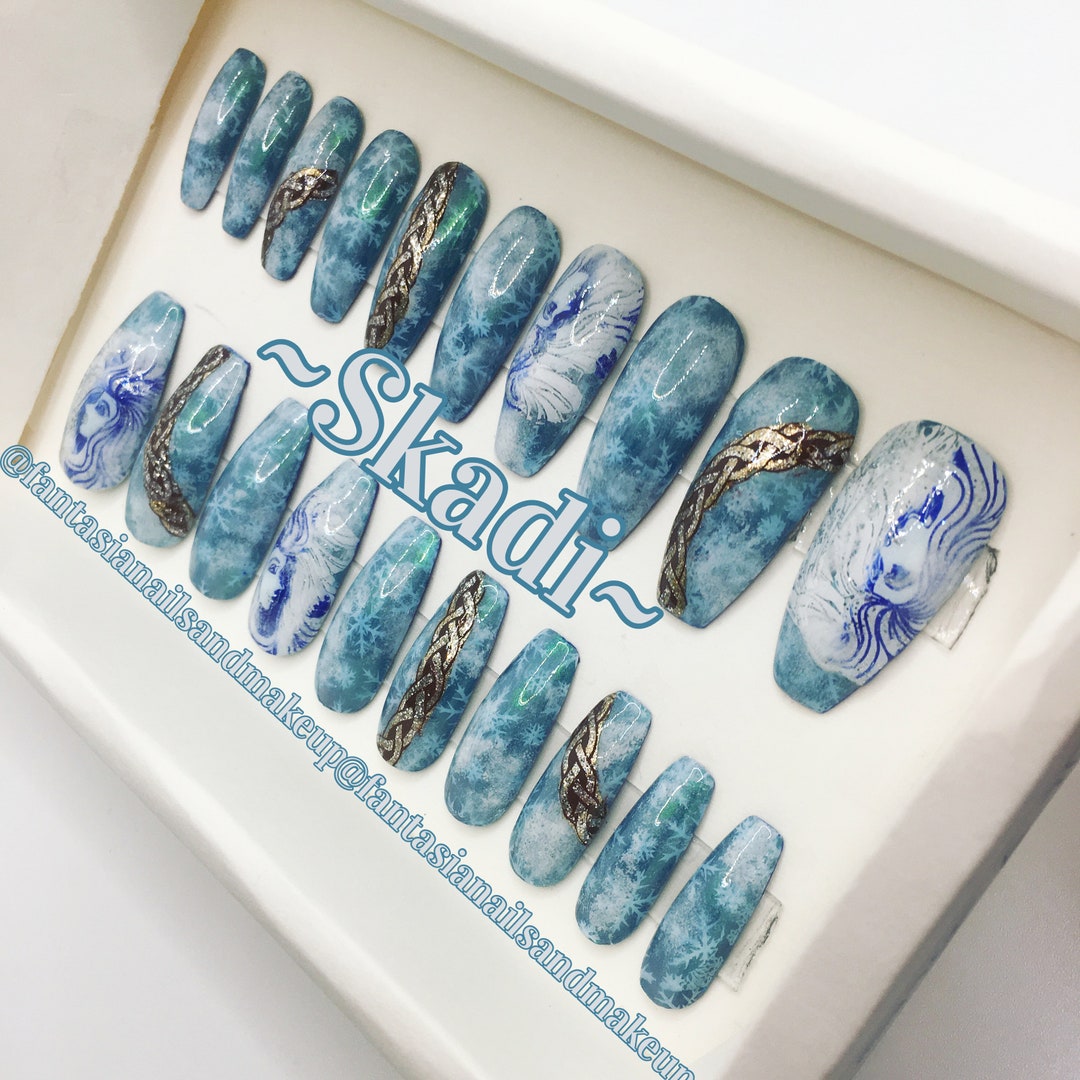 Winter Nails, Fake Nails, Viking Nails, Snowflake Nails, Duo Shift ...