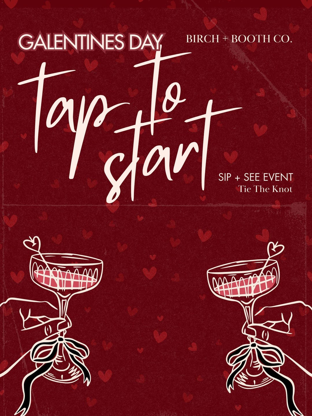 Photo Booth Tap to Start + Idle Screen | Valentines Galentines - Etsy