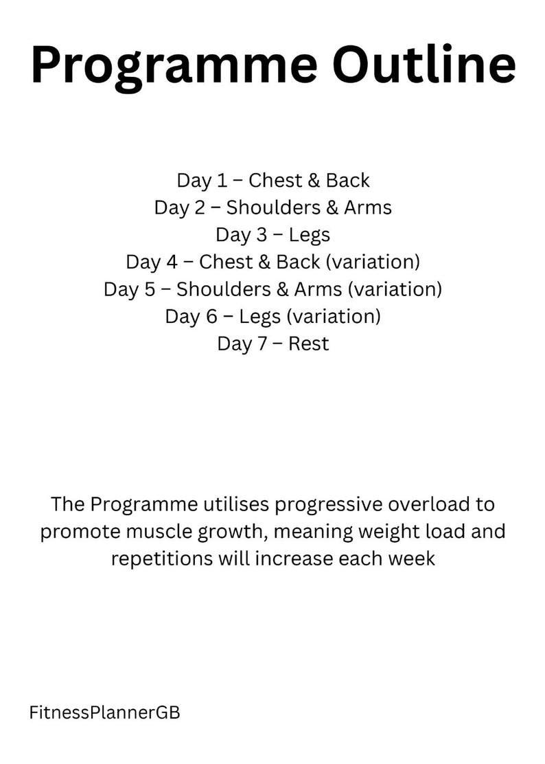 Arnold Split 6-day Workout Program | Bodybuilding Gym Plan (PDF ...