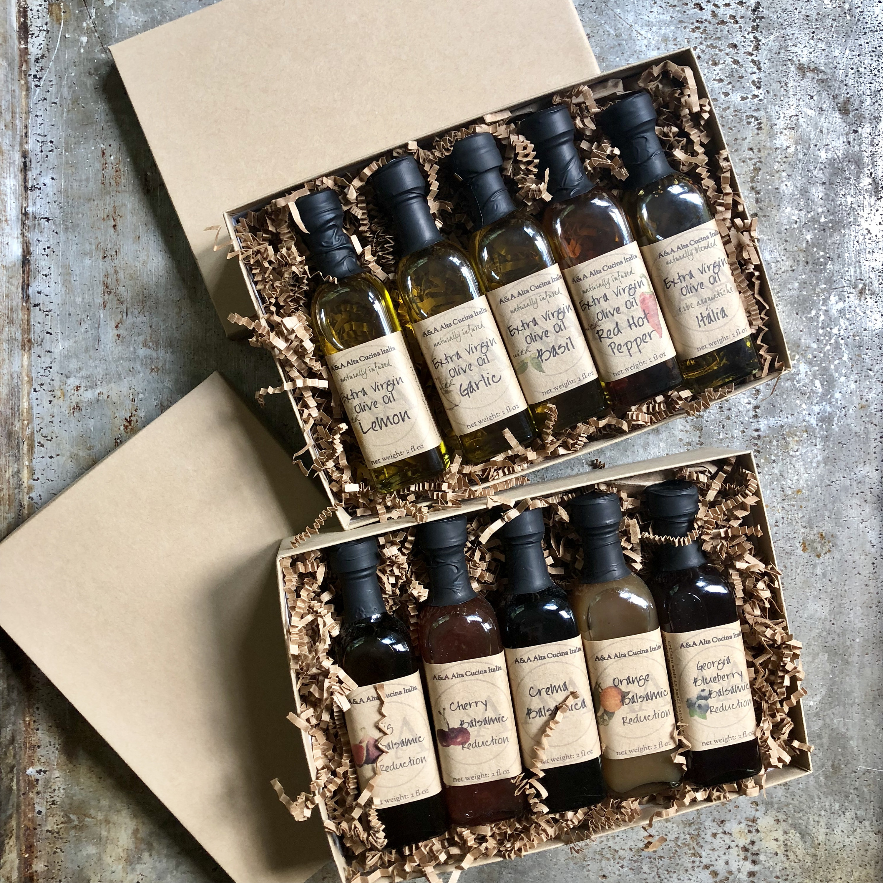 Olive Oil and Balsamic Vinegar Sampler Gift Box Holiday Gourmet Gift ...