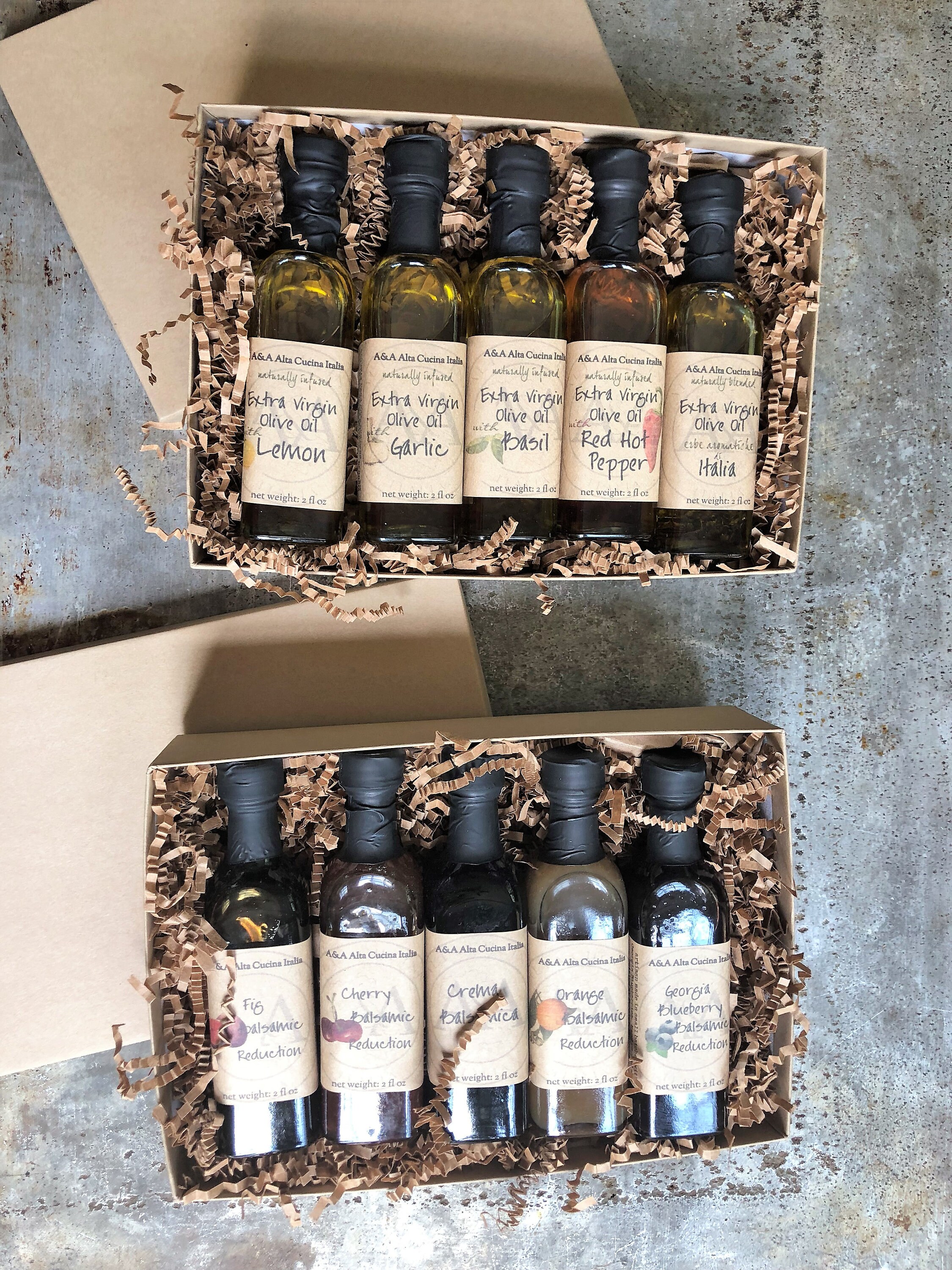 Olive Oil and Balsamic Vinegar Sampler Gift Box Holiday Gourmet Gift ...