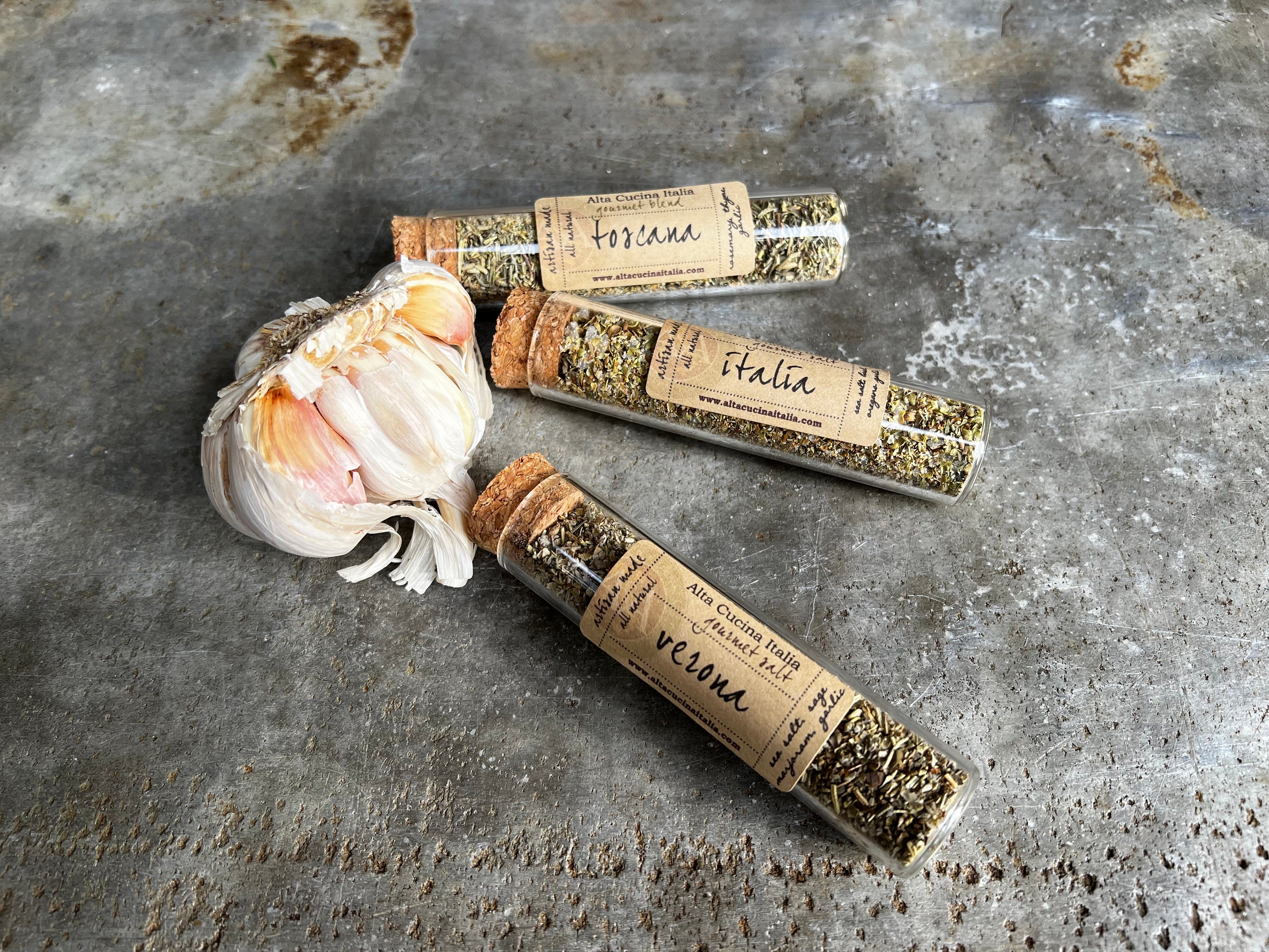 Gourmet Seasoning Salt Vial Gift Set-italian Seasonings Blends and ...