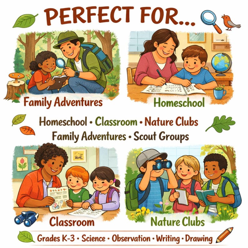 Nature Scavenger Hunt Worksheets for Kids, Outdoor Exploration ...