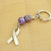 Purple Awareness Keychain - ADD, ADHD, Alzheimers, Crohns, Epilepsy ...