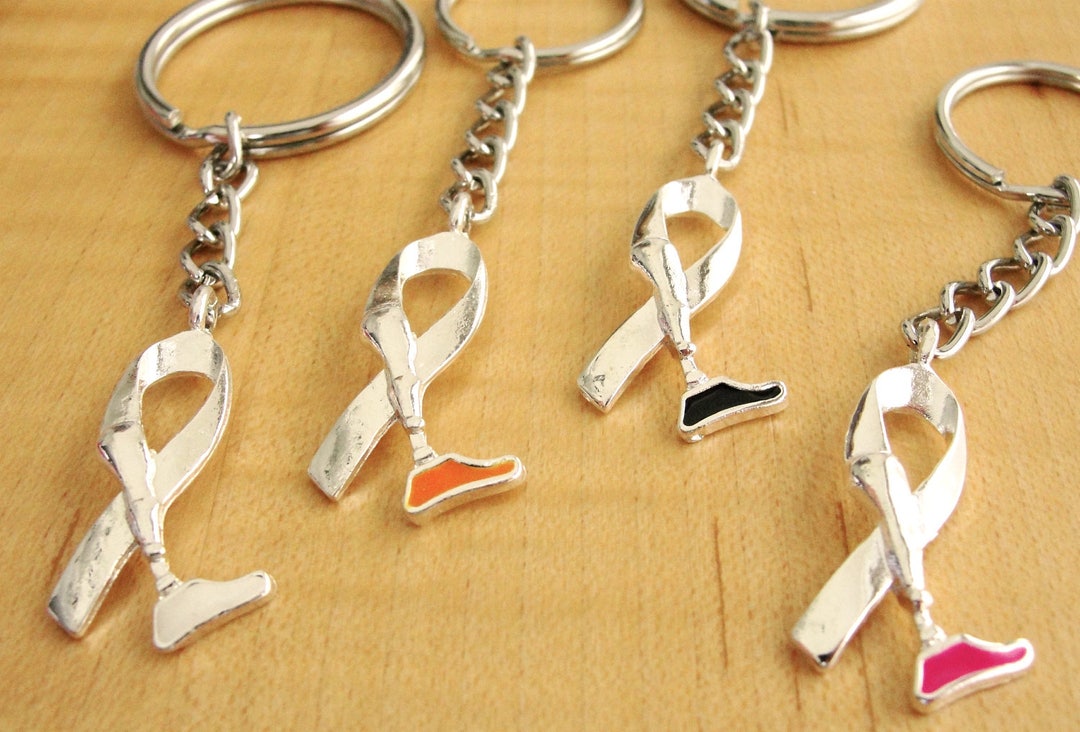 Amputee Awareness KEYCHAIN RING - Prosthetic Leg Awareness - Limb ...