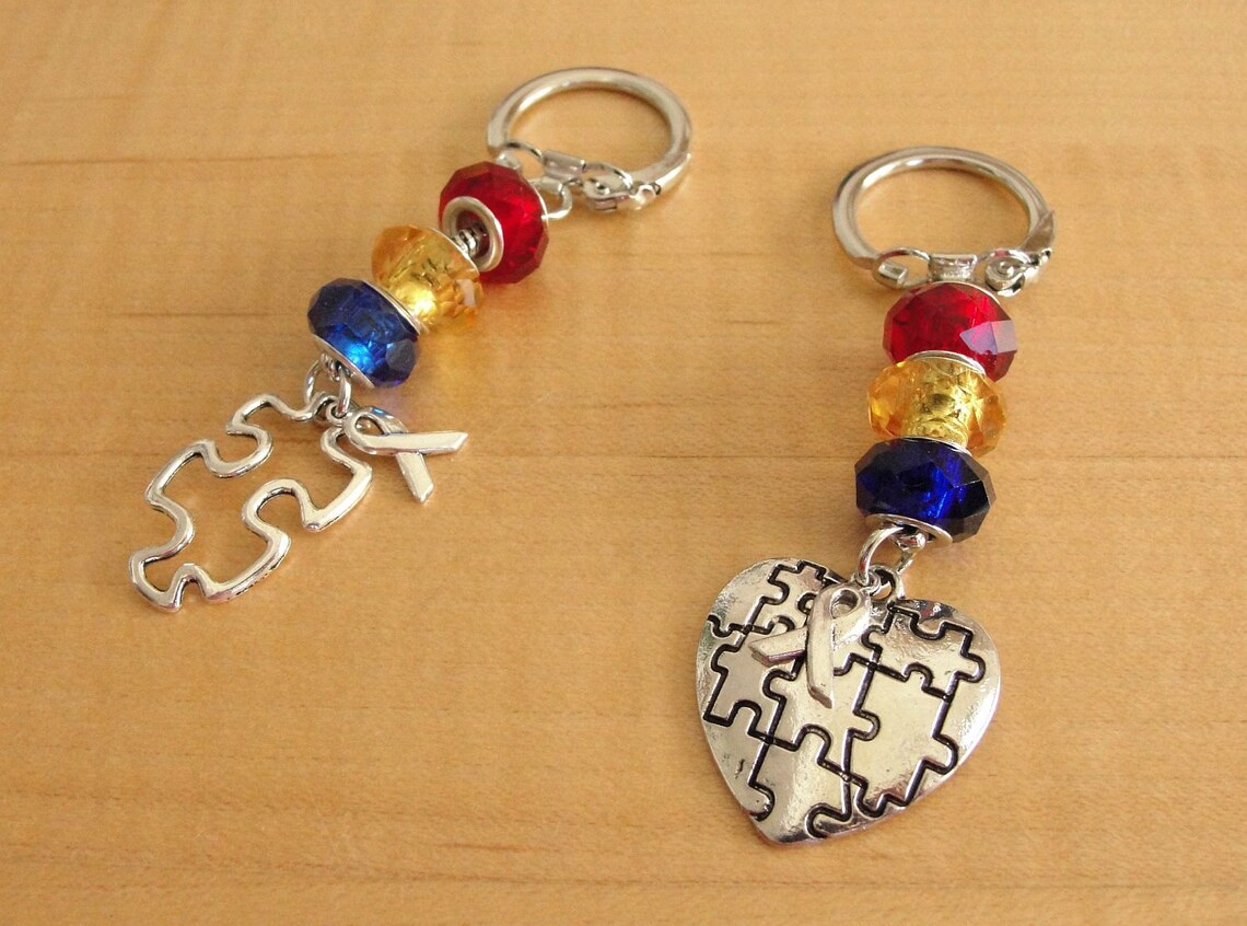 Autism Awareness Key Chain Aspergers Syndrome Awareness | Etsy