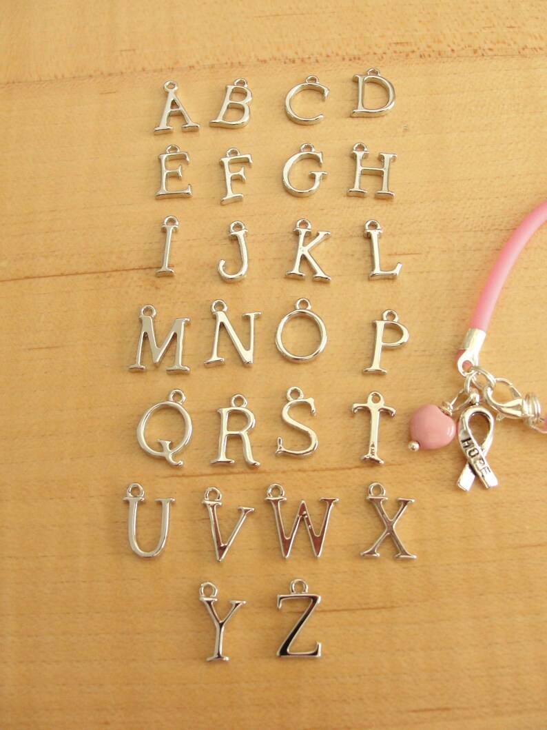 Add an Initial / Letter Charm to Your Order - Etsy