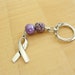 Purple Awareness Keychain - ADD, ADHD, Alzheimers, Crohns, Epilepsy ...
