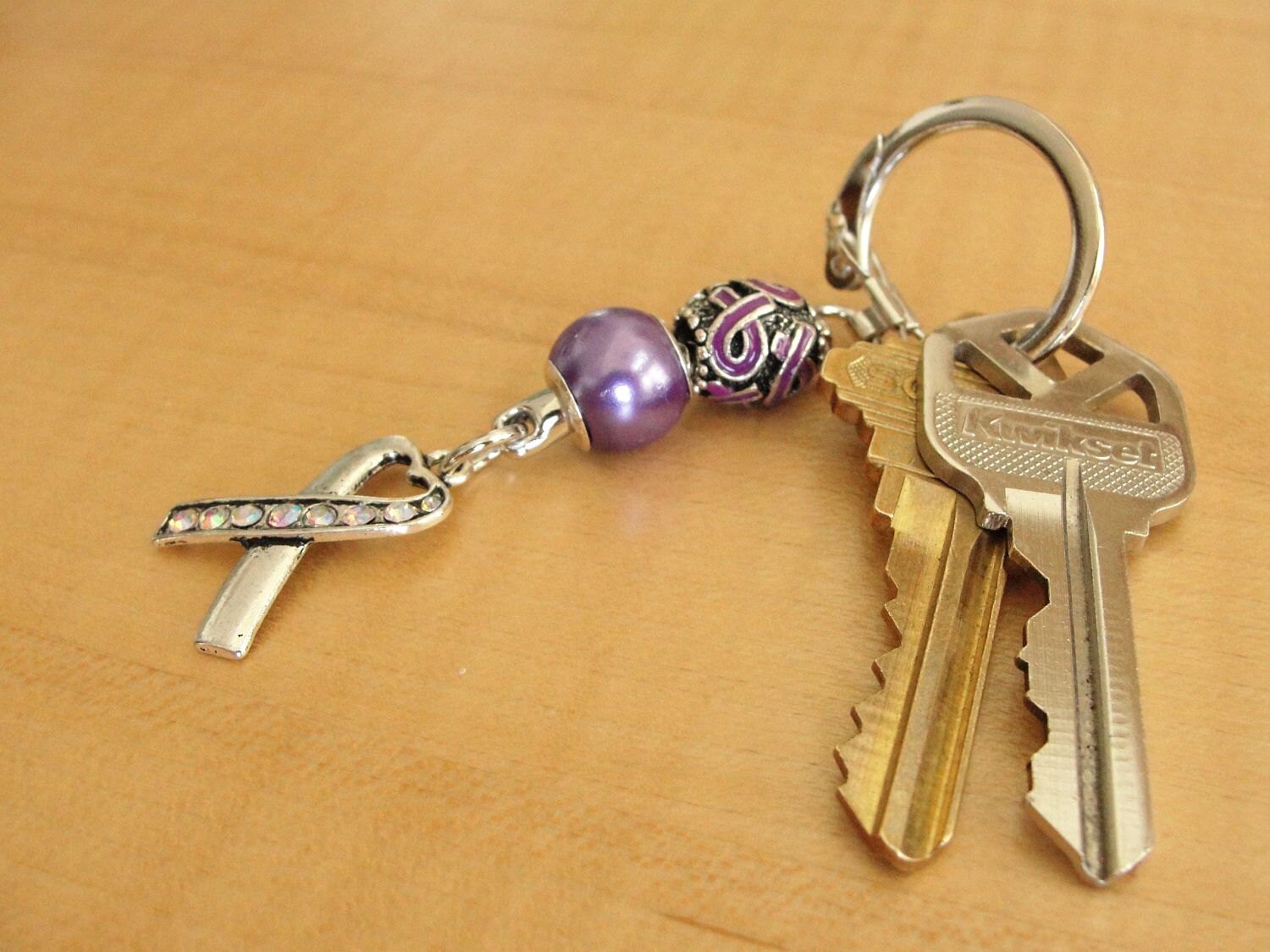 Purple Awareness Keychain ADD ADHD Alzheimers Crohns - Etsy