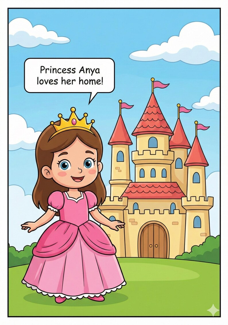 Princess Anya and Sparkle the Unicorn, Kids Ebook, Children's Book ...