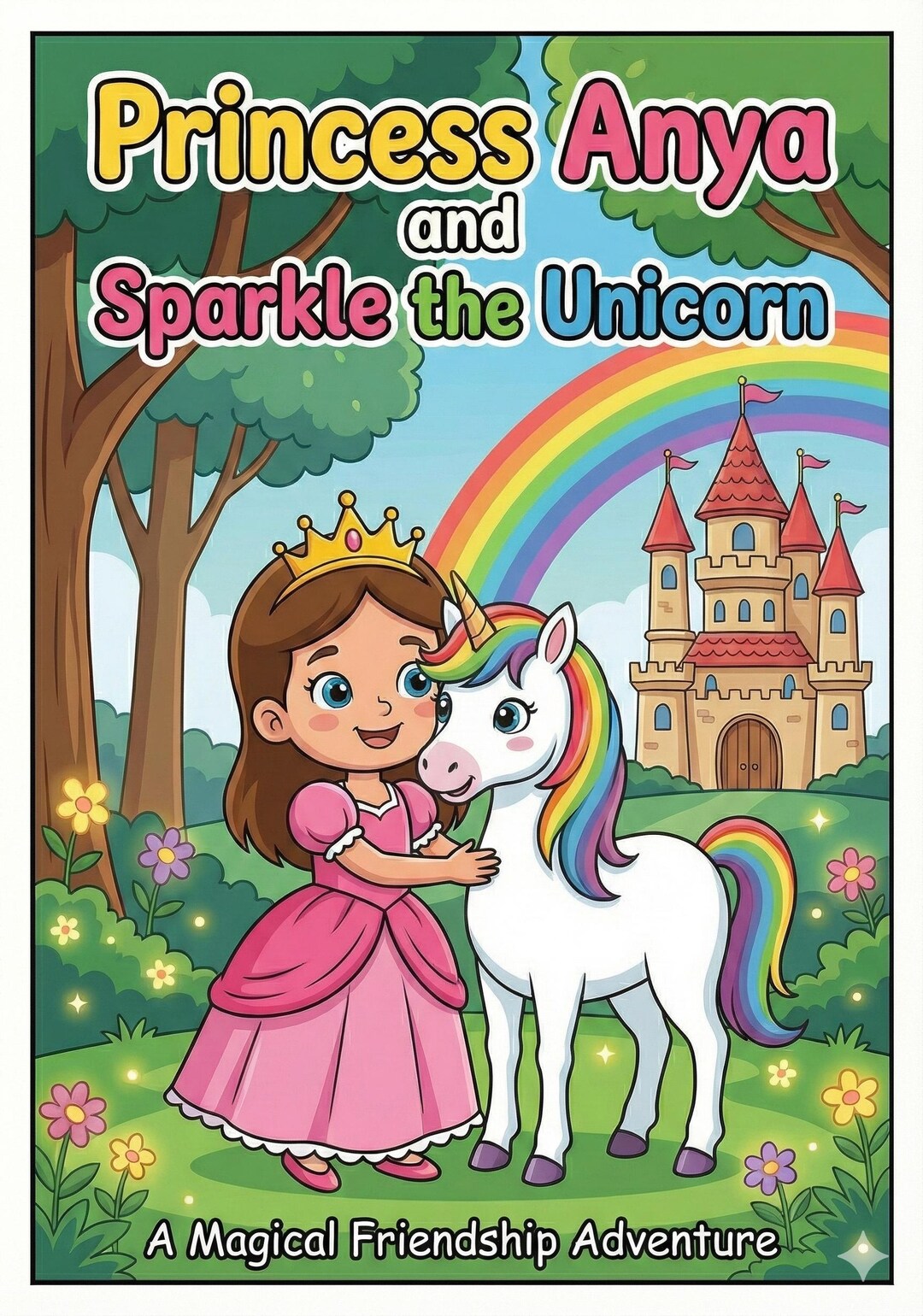 Princess Anya and Sparkle the Unicorn, Kids Ebook, Children's Book ...