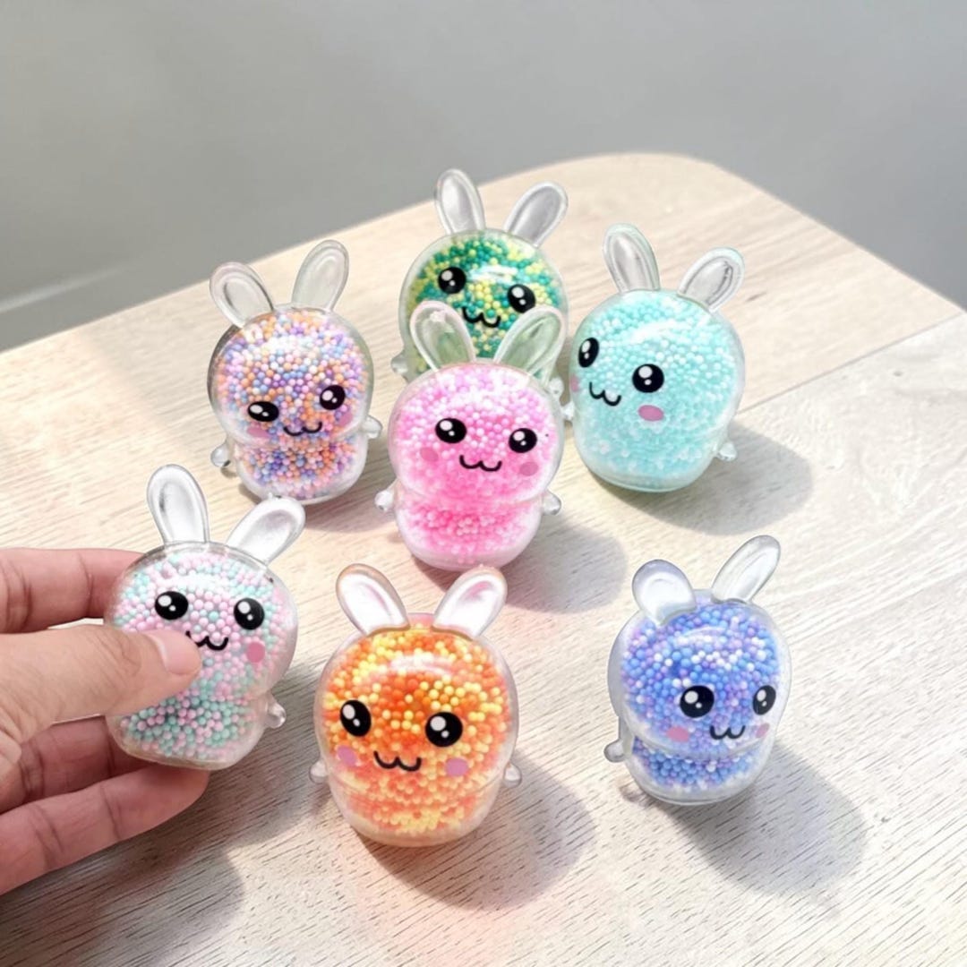 3PCS Squishy Animal Stress Balls | Light up Bunny Bear Octopus Fidget ...