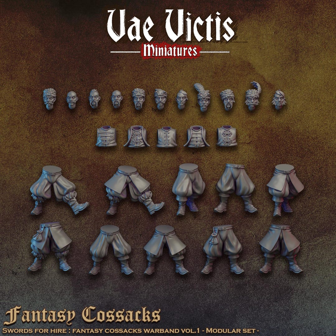 Cossack Warband - Modular - 11 Models - Vae Victis Miniatures - Resin ...