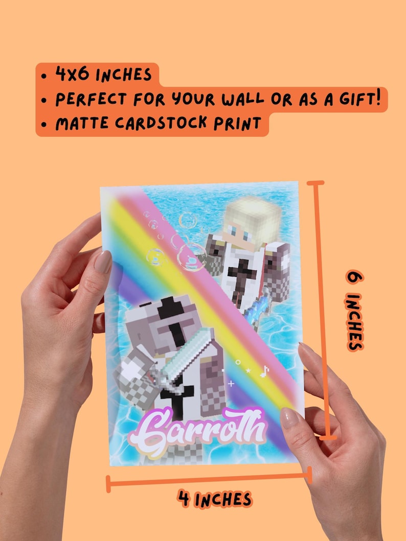 Aphmau 4x6 Mystreet Blue Y2K Garroth Ro'meave Postcard Print - Etsy UK