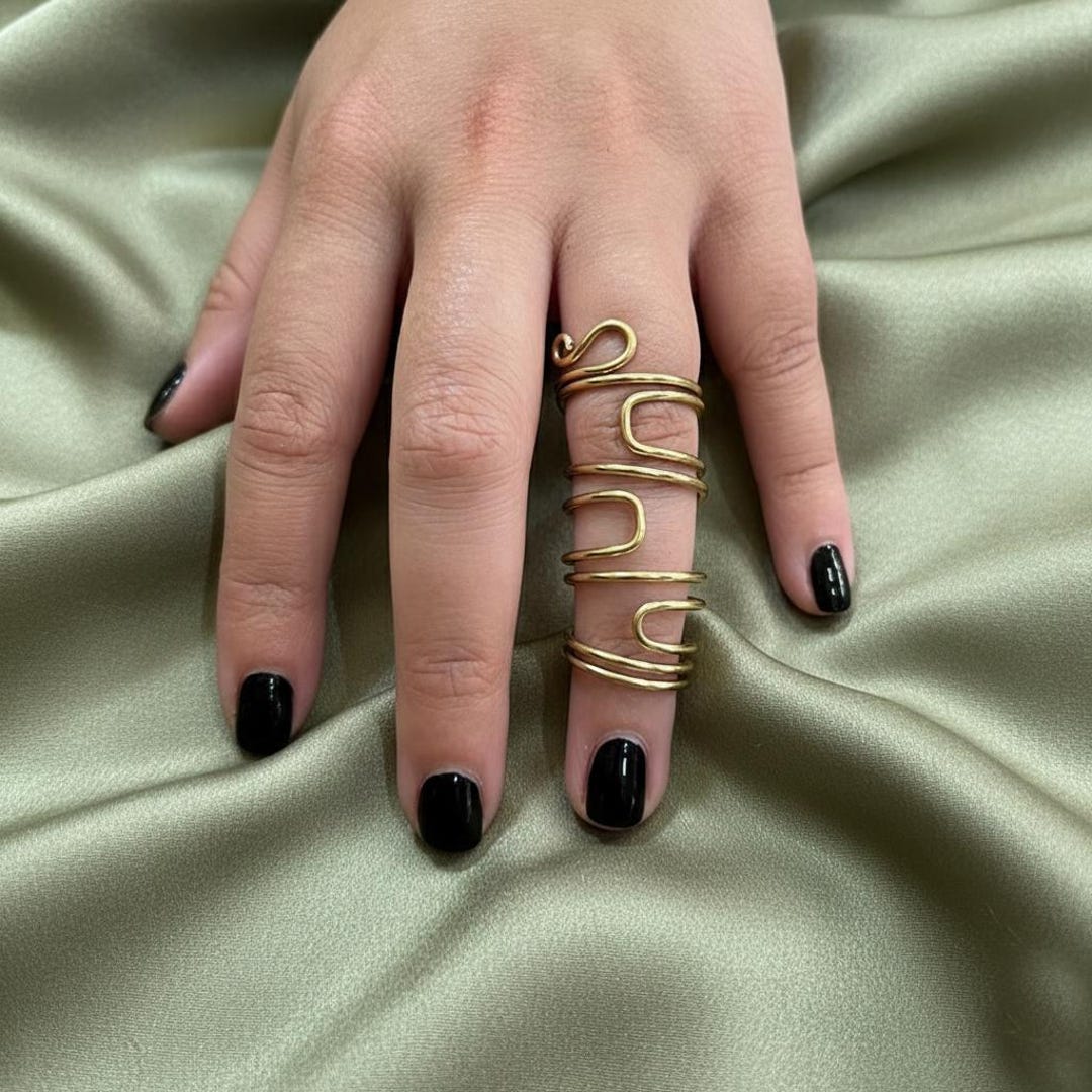Brass Trigger Finger Splint Ring, Adjustable Arthritis Ring - Etsy