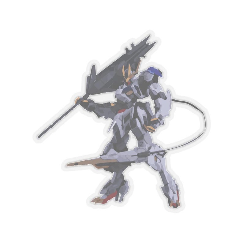 Mecha Warrior Illustration Kiss-cut Stickers | Robot Pilot Decal - Etsy