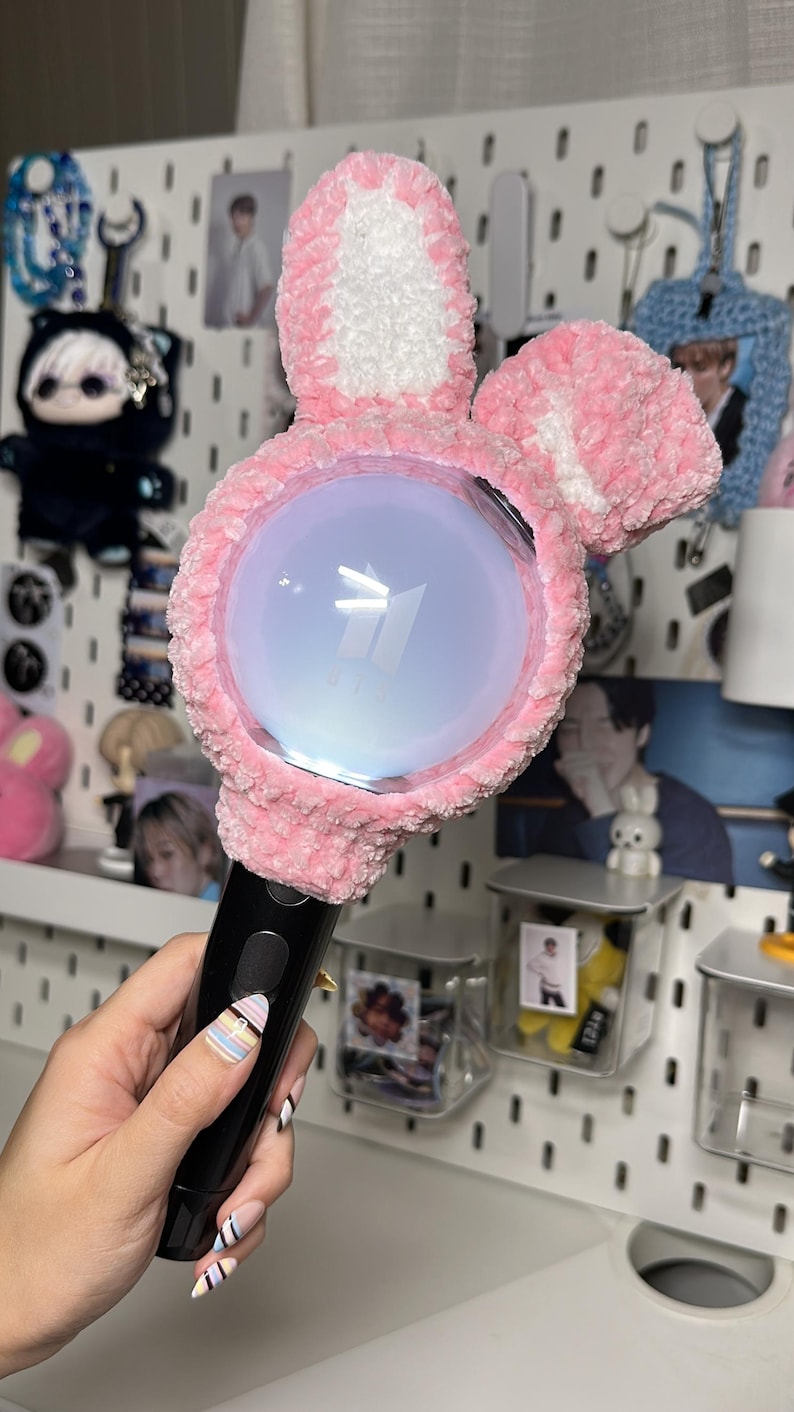 Armybomb BTS Lightstick Crochet Cover. Cooky, Chimmy, RJ, Kaya, Mang ...