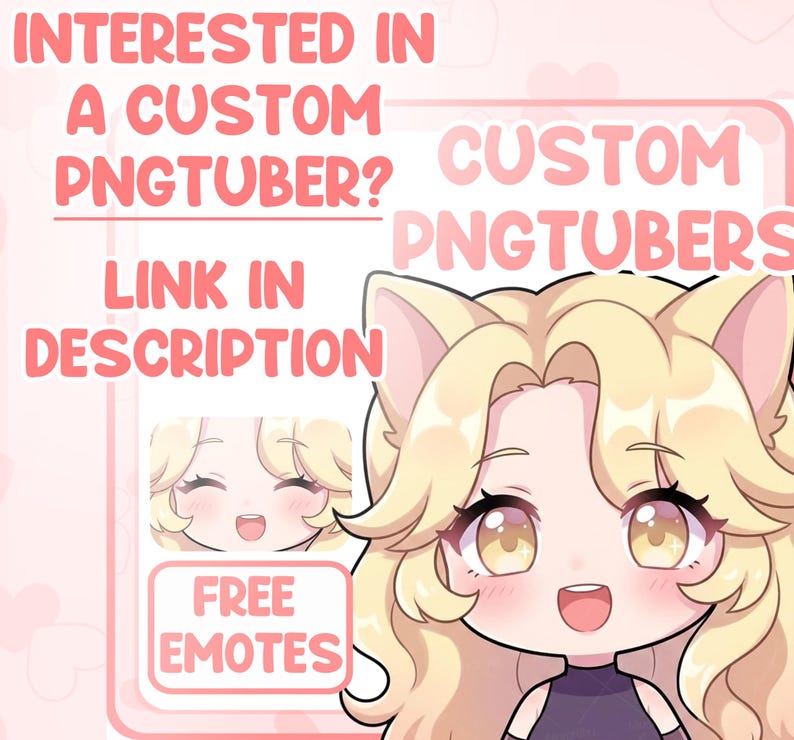Chibi Cat Boy Pngtuber Avatar – Anime Streamer Model (digital Download ...