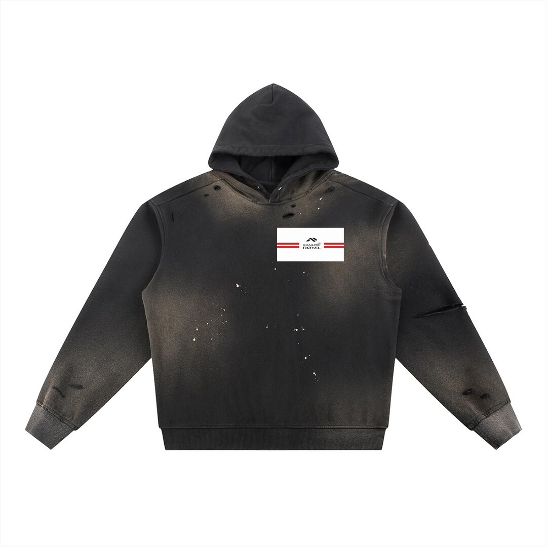 Sun Fade Frayed Fleece Hoodie - Etsy