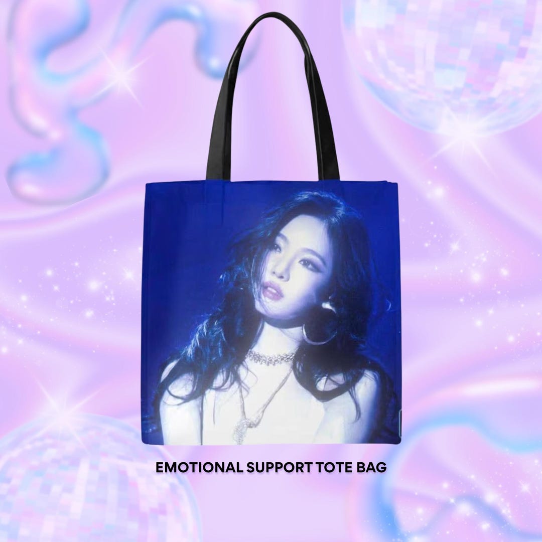 Ningning Aespa Tote Bag – K-pop Fan Art | Black Canvas Tote | Aespa Fan ...