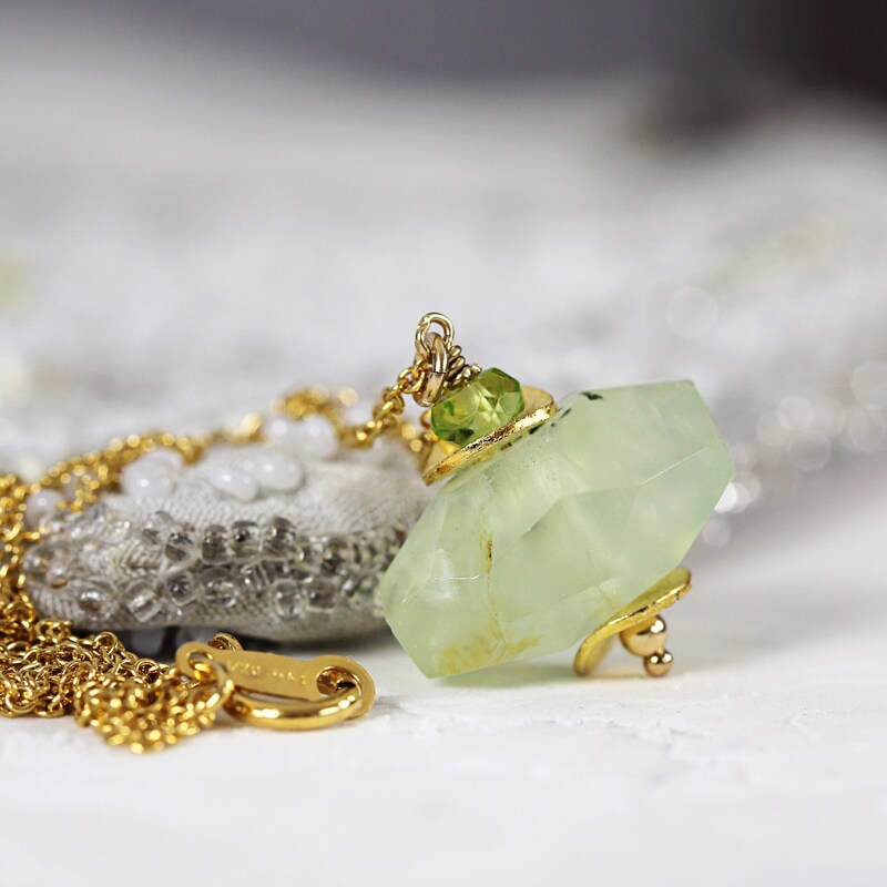 Prehnite Jewelry - Etsy