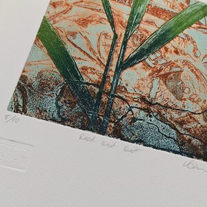Copper Etching. Reed Bed and Rust. Hand Printed Limited Edition. - Etsy