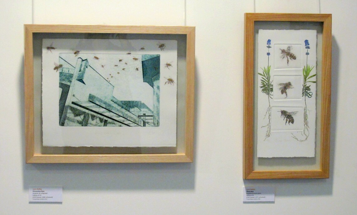 Limited Edition Fine Art Print. Urban Bees, Drypoint and Collagraph ...