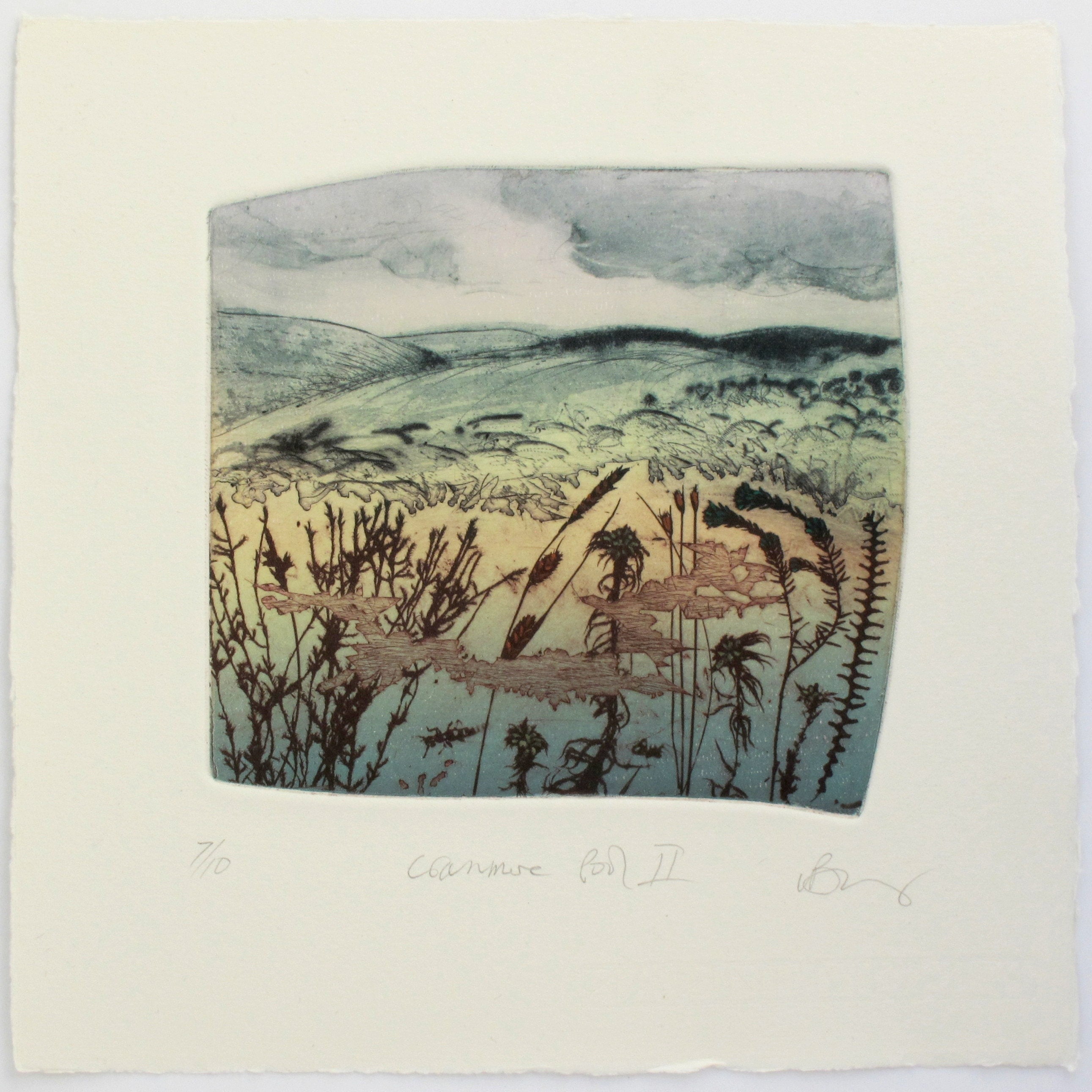 Full Colour Drypoint and Photo Etching of Dartmoor Landscape - Etsy