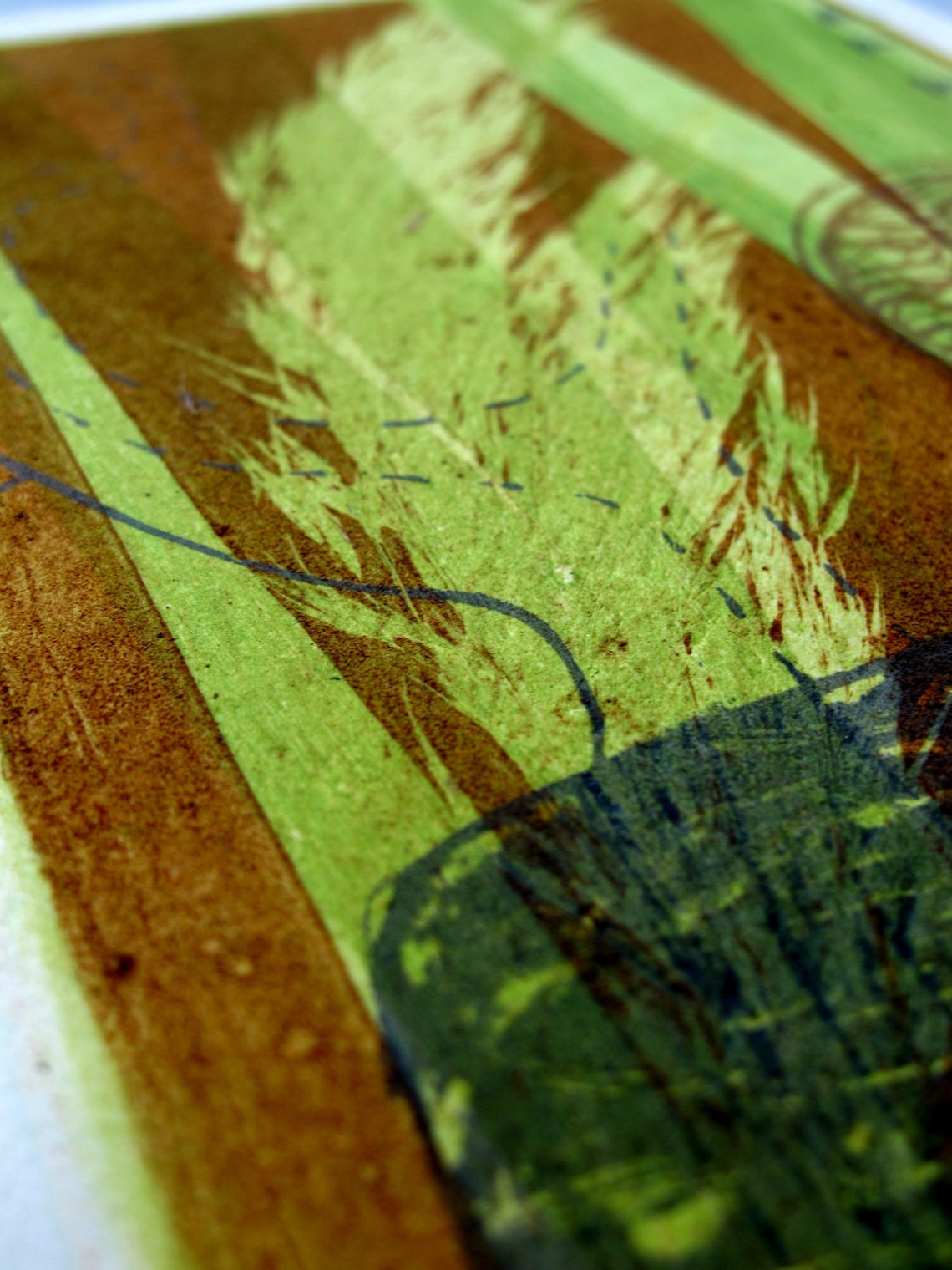 OOAK Fine Art Print, Eco Art. Reed Bed Regeneration - Etsy
