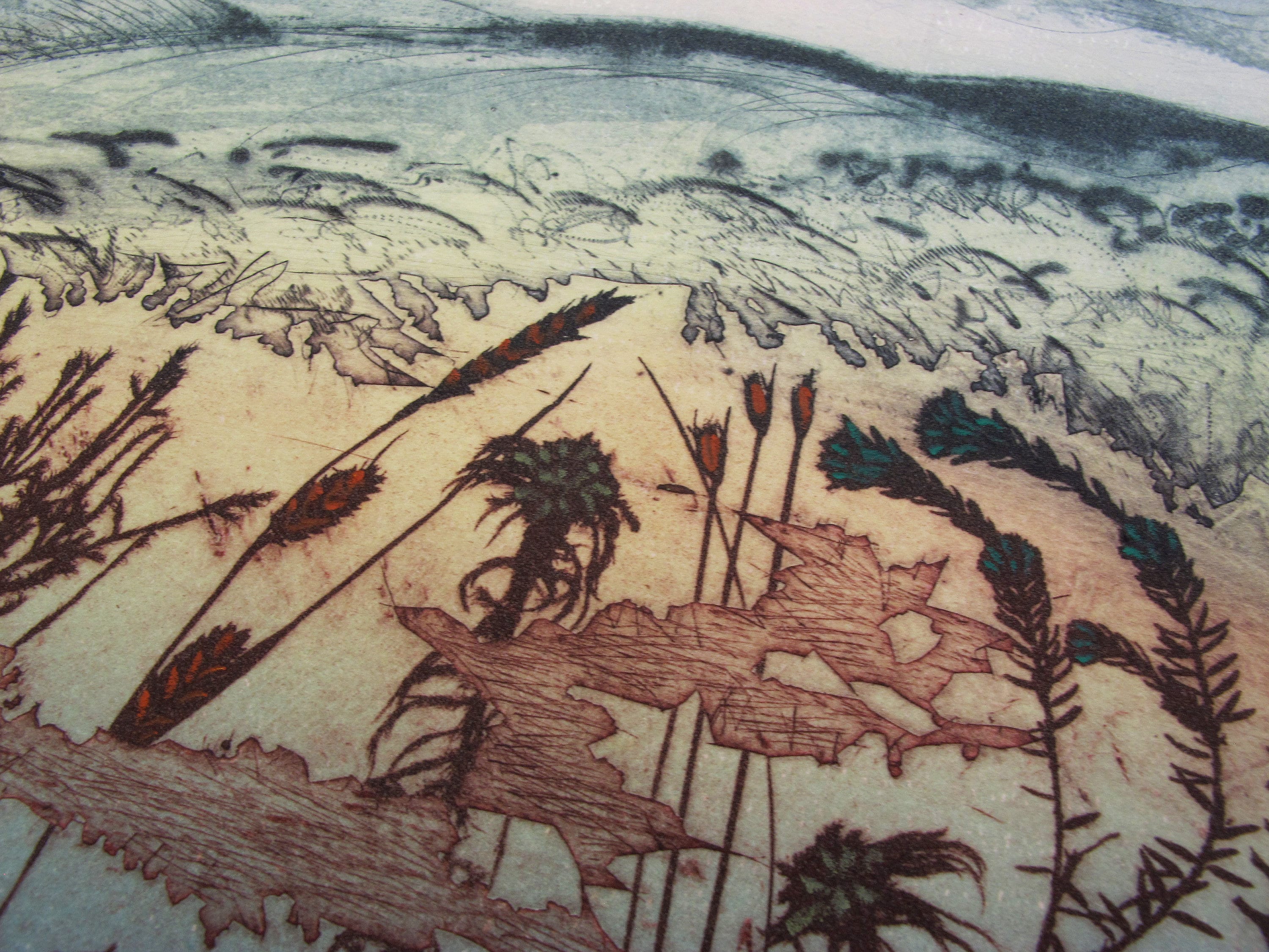 Full Colour Drypoint and Photo Etching of Dartmoor Landscape - Etsy