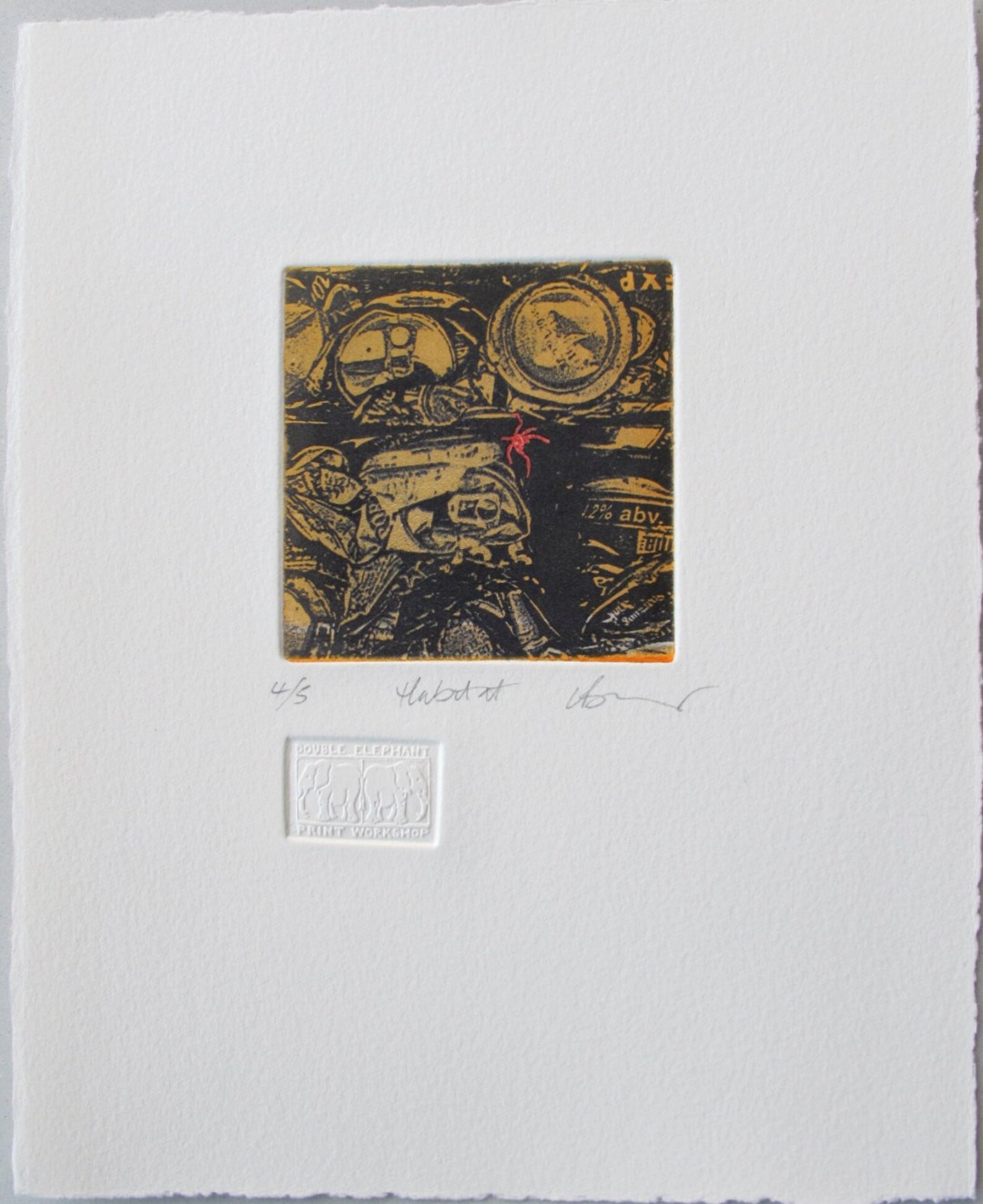 Photo Etching Mono Print. Bug in Cans, Hand Pulled Print, Limited ...