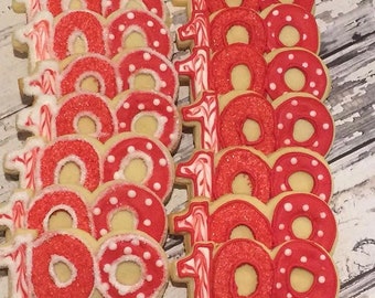 Number cookies | Etsy