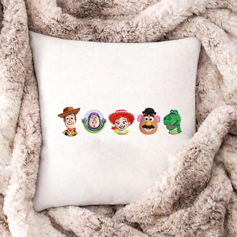 Toy Story Embroidery Design, Toy Story Characters Embroidery File, Toy ...