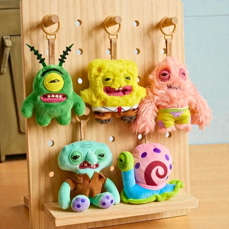 Gary the Snail Fuggler Keychain, Funny Weird Plush Bag Charm, Ugly Cute ...