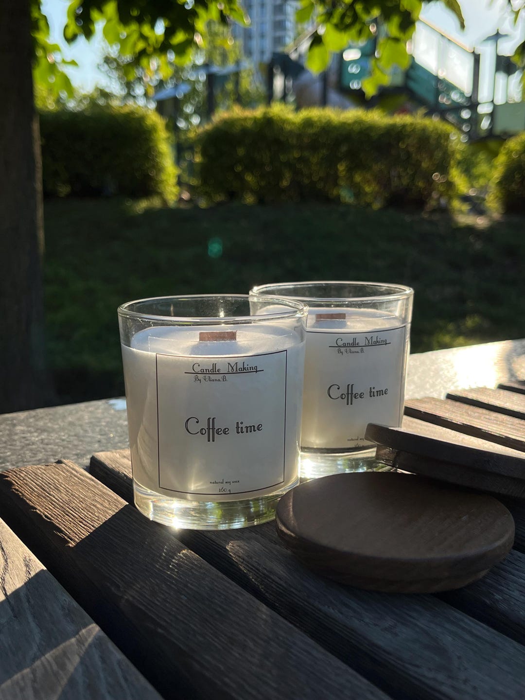 Scented Candles in Glass Containers - Etsy