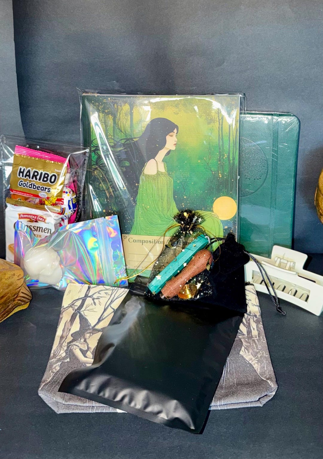 Green Witchy Notebook Box | Book Lover Set, Reading Accessories ...