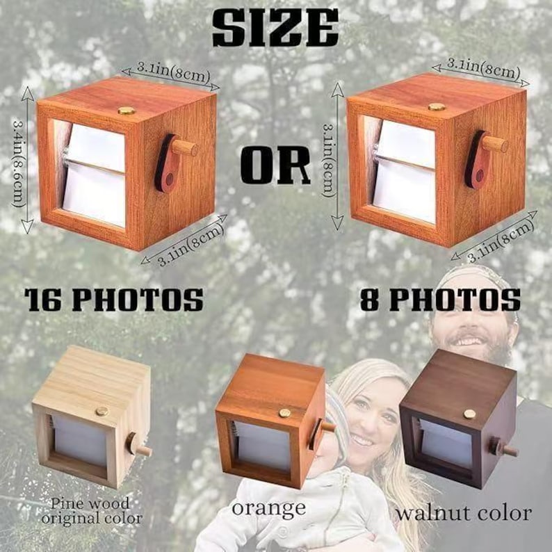 Custom Photo Flip Book Machine, Black Walnut Animation Frame, Hand ...