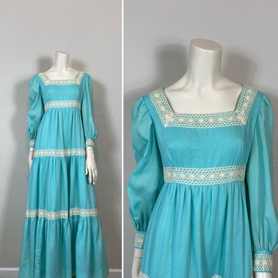 60s Bohemian Dress 60s Flower Child Hippie Dressvintage Boho - Etsy Ireland