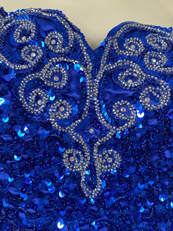 50s 60s Mike Benet Formals Sequin Party Dress DEADSTO… - Gem