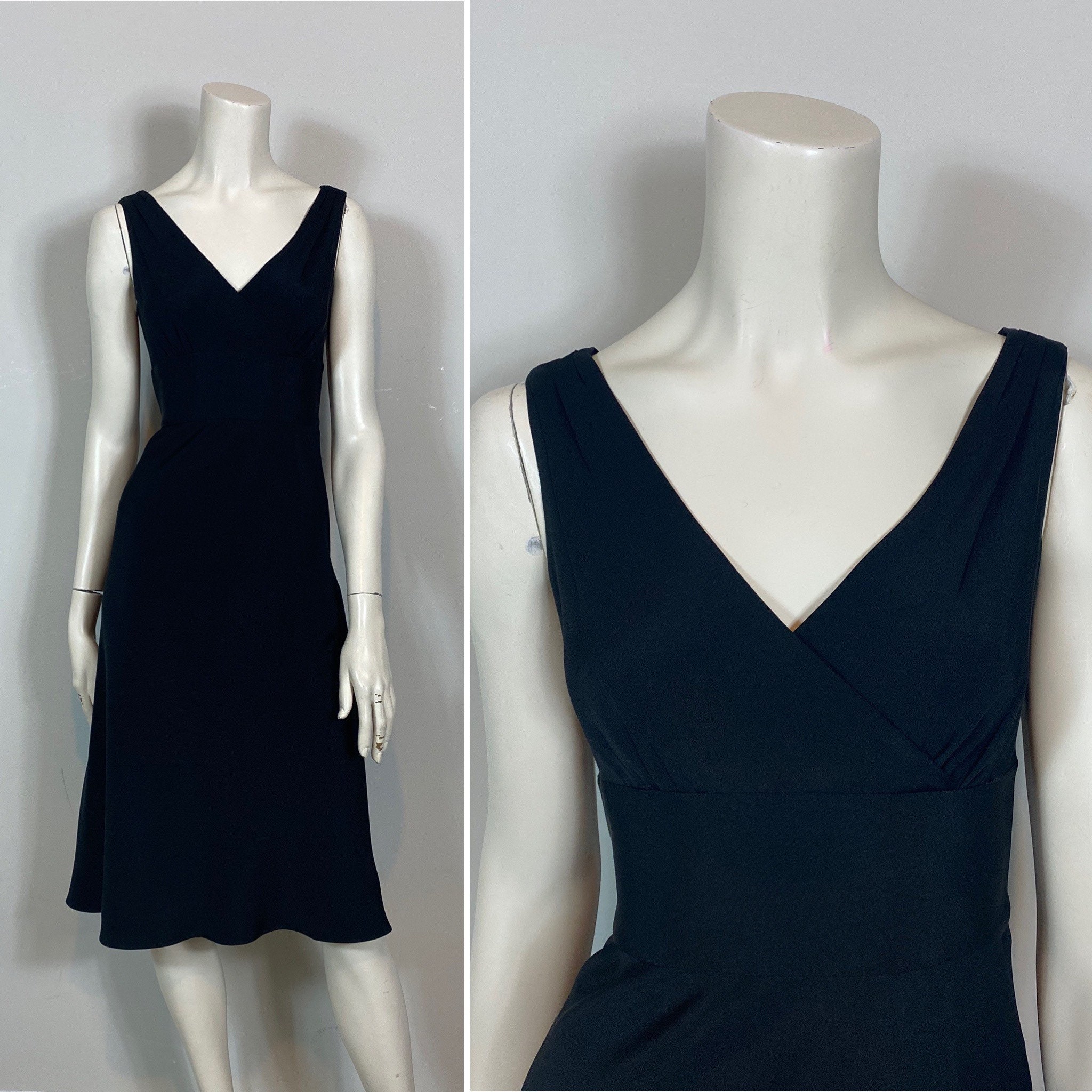 Y2K J.crew Silk Dress 90s 2000s J Crew Silk Dress Vintage Black Silk ...