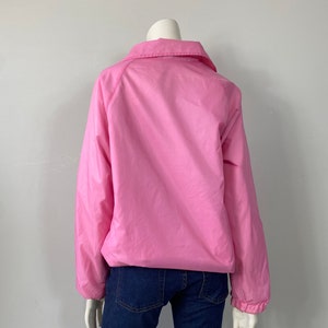 80s 90s Pink Windbreaker Jacket | Vintage Windbreaker| Vintage Pink ...