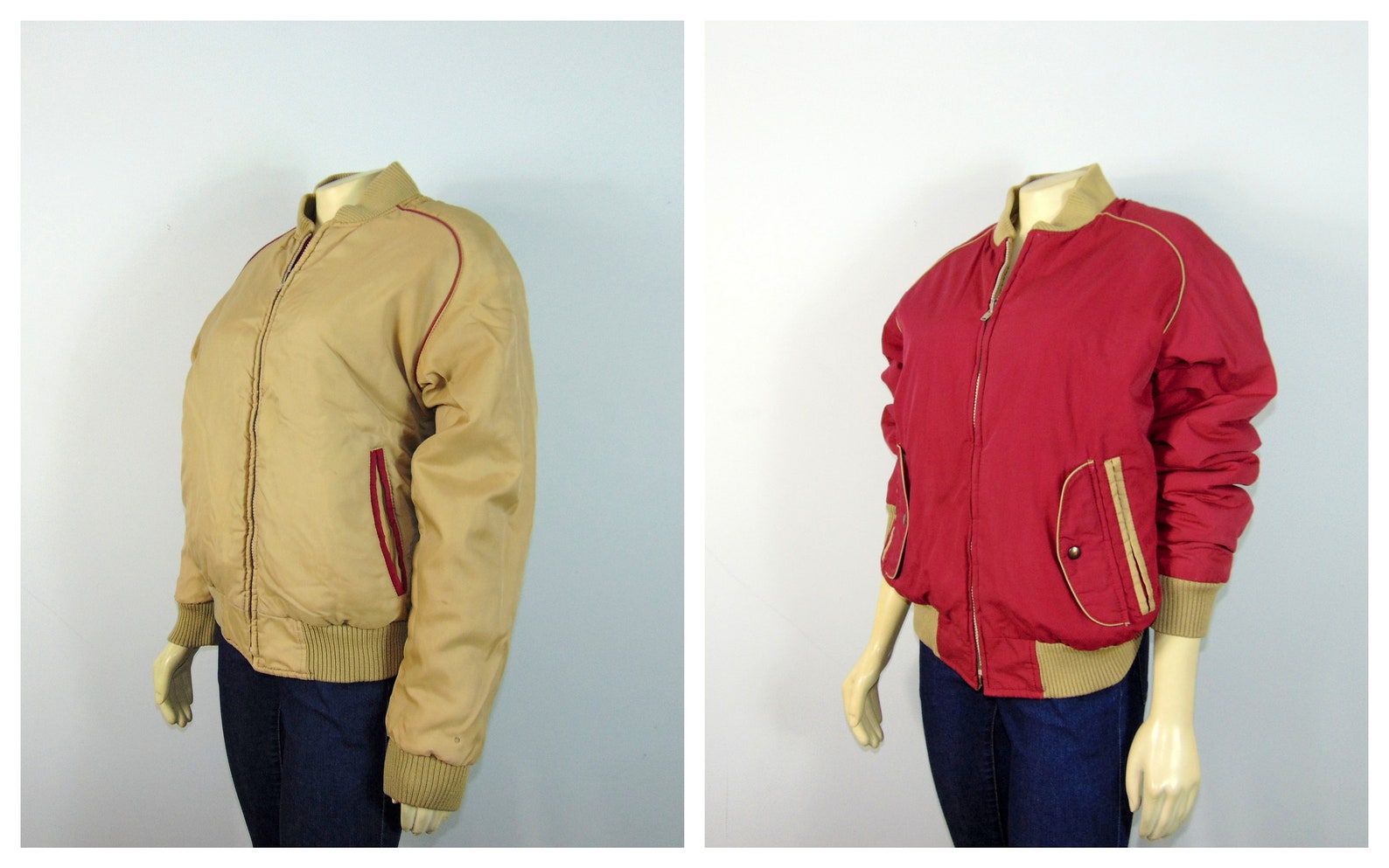 70s 80s Reversible Bomber Jacket| Vintage Reversible Coat| Burgundy ...