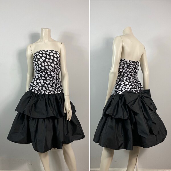 Polka Dot Prom Dress - Etsy