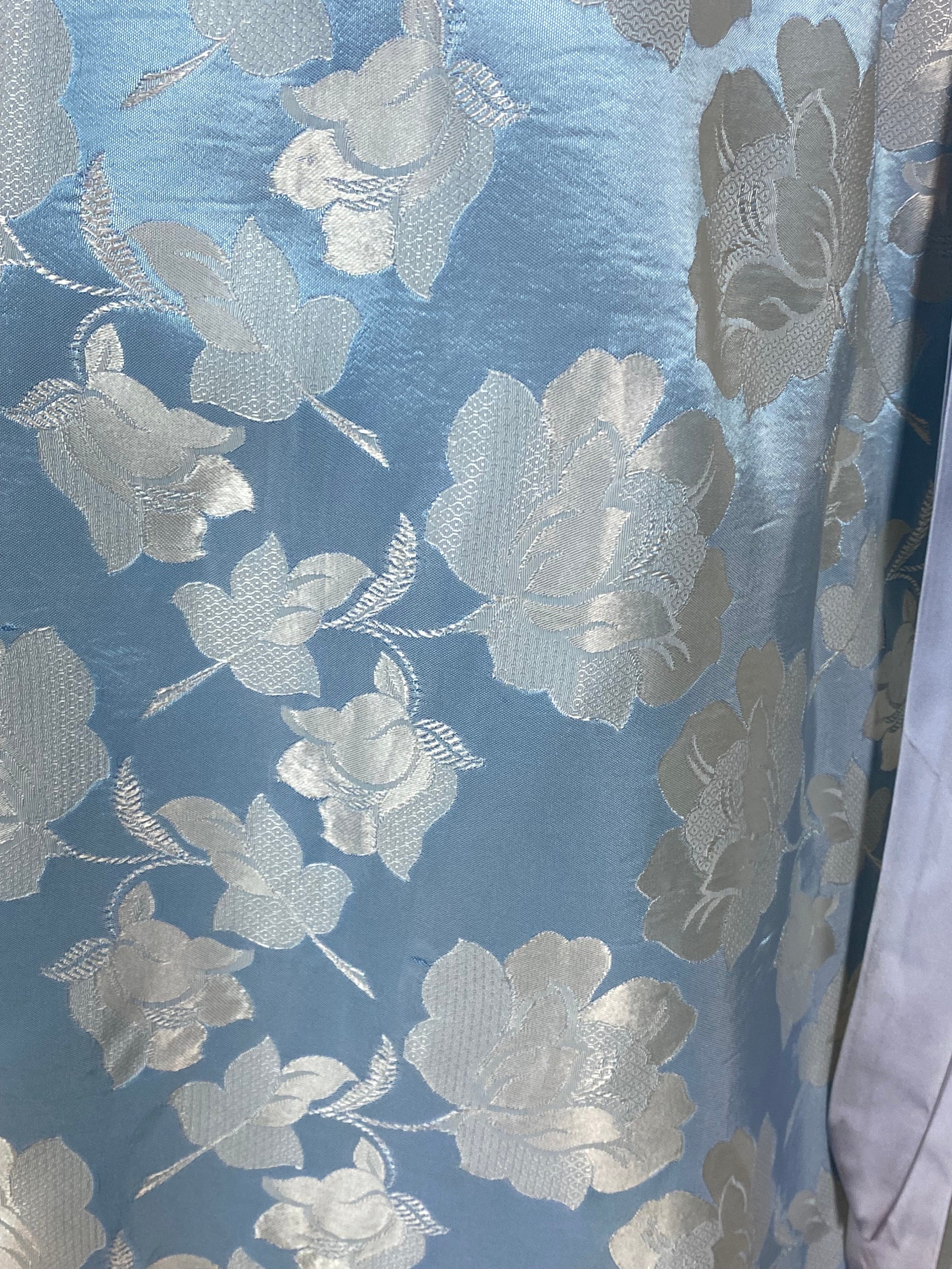 Vintage Dress 1960s 60s Sky Blue Baby Blue Semi Formal Dress Floral ...