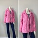 80s 90s Pink Windbreaker Jacket Vintage Windbreaker Vintage Pink Jacket ...