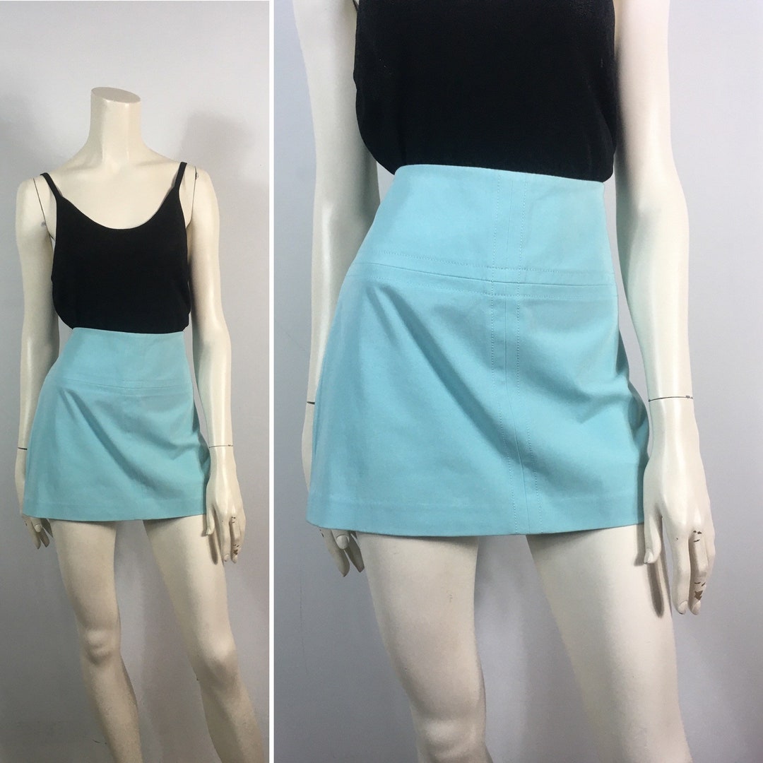 Y2K Express Mini Skirt NWT Deadstock| Aqua Y2K Skirt New With Tags ...