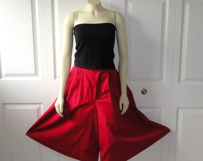 Vintage Gauchos Koolocks 60s 70s Summit Sportswear Burgundy Huge Sweep ...