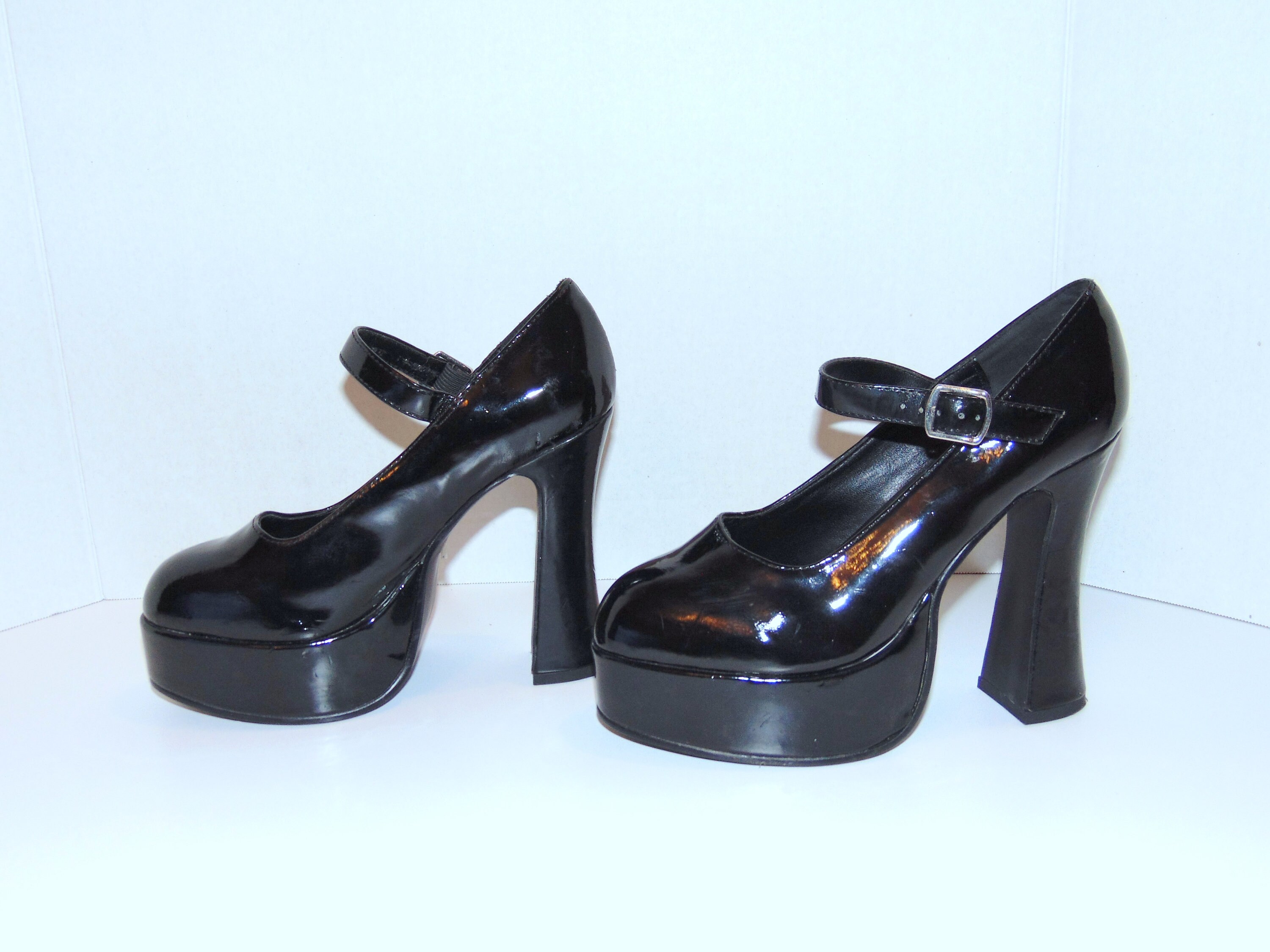 90s Patent Leather Sky High Platforms Heels Size Small 5 | Etsy