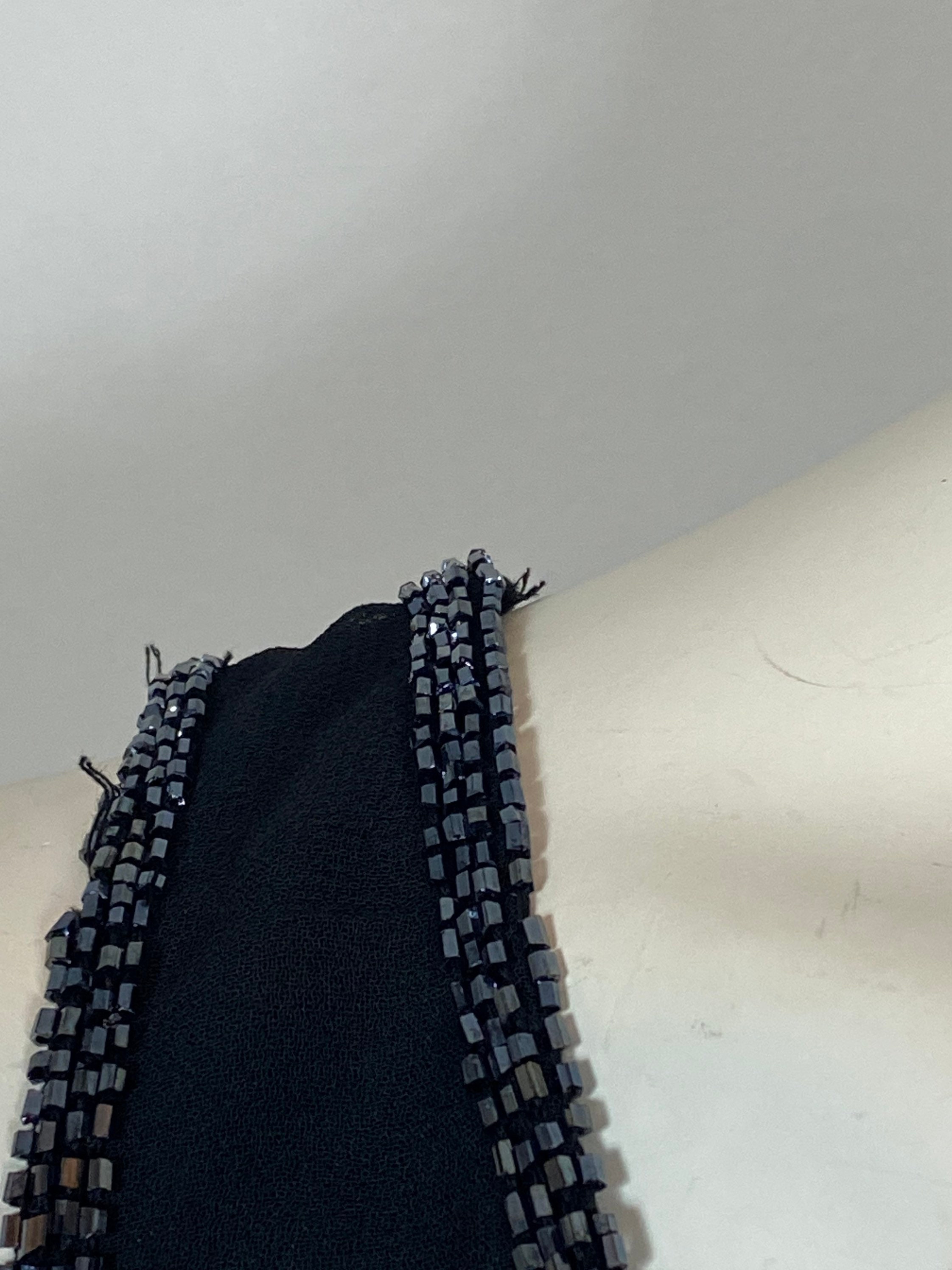 Y2K Beaded Black Dress Y2K Jkara New York Black Crepe Beaded - Etsy